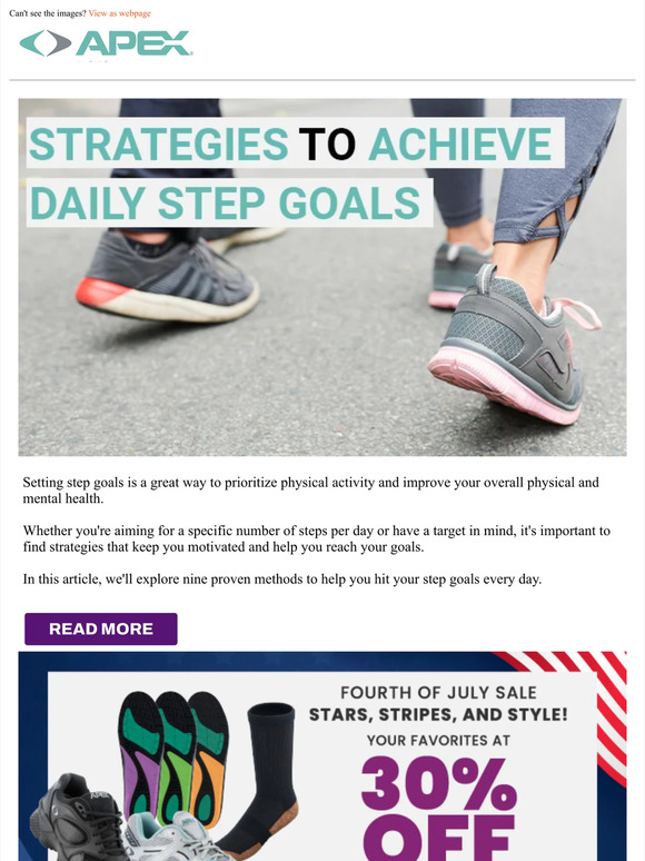 Apex Foot: Need help reaching your step goals? | Milled