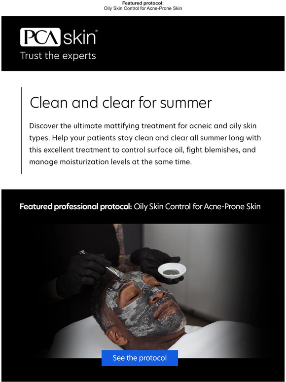 PCA Skin: Featured Protocol: Oily Skin Control for Acne-Prone Skin | Milled