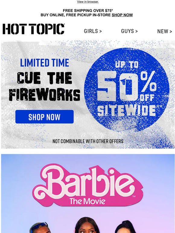 Hot Topic: Our Barbie collection is here & it's everything 💕 💖 💗 💞 | Milled