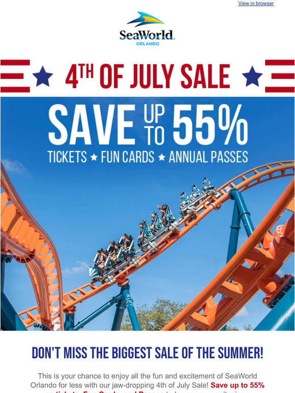 SeaWorld Parks: Save up to 55% on Passes, Fun Cards & Tickets! | Milled