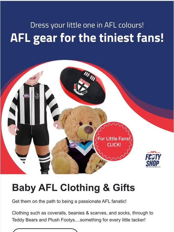 AFL Footy Shop: Cosy Footy Outfits for Babies 👶🥶 | Milled
