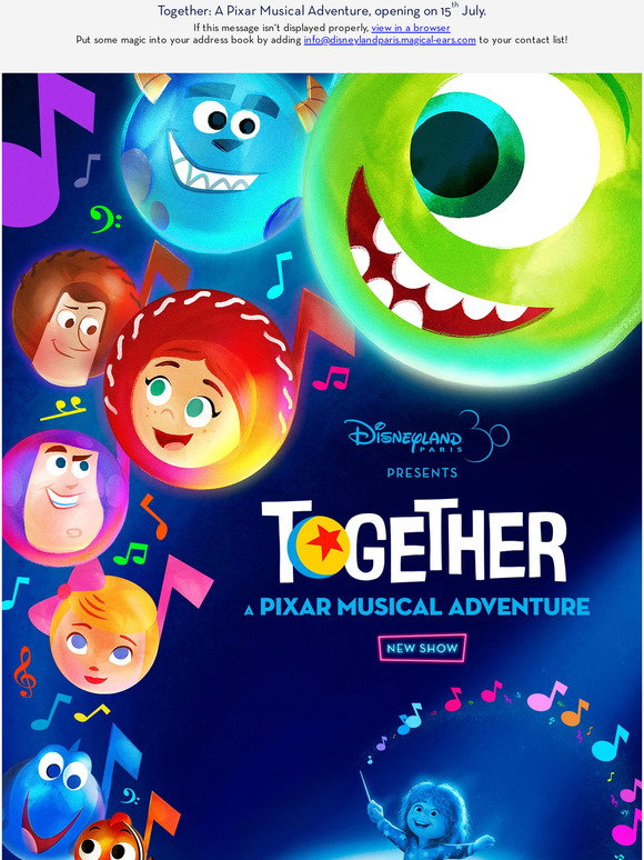 Disneyland Paris: Coming soon: A spectacular Pixar stage show exclusive ...