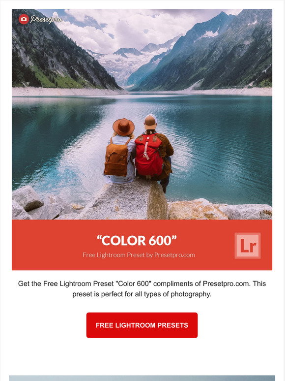 Presetpro: FREE Lightroom Preset "Color 600" | Milled