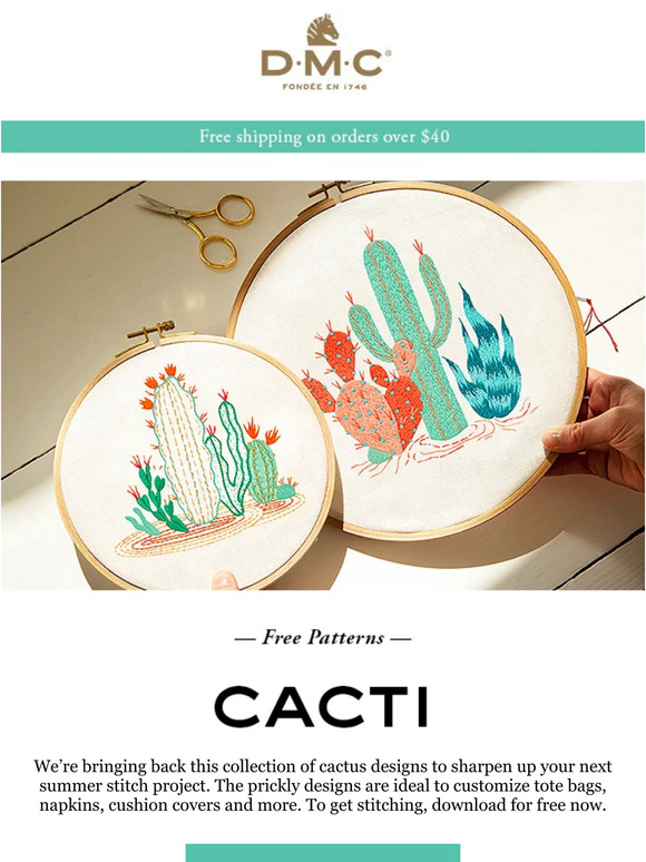 DMC: Free Patterns: Cacti 🌵 | Milled