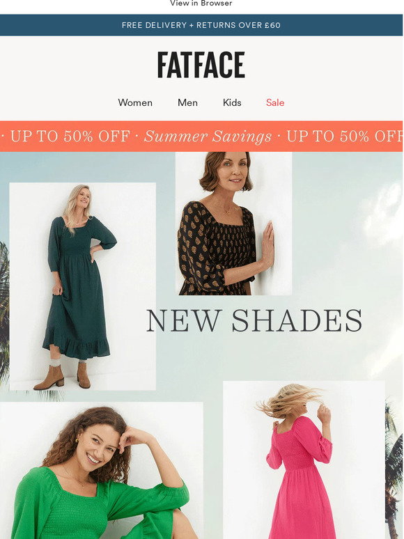Fat Face: The Adele Dress: Now available in NEW colours | Milled
