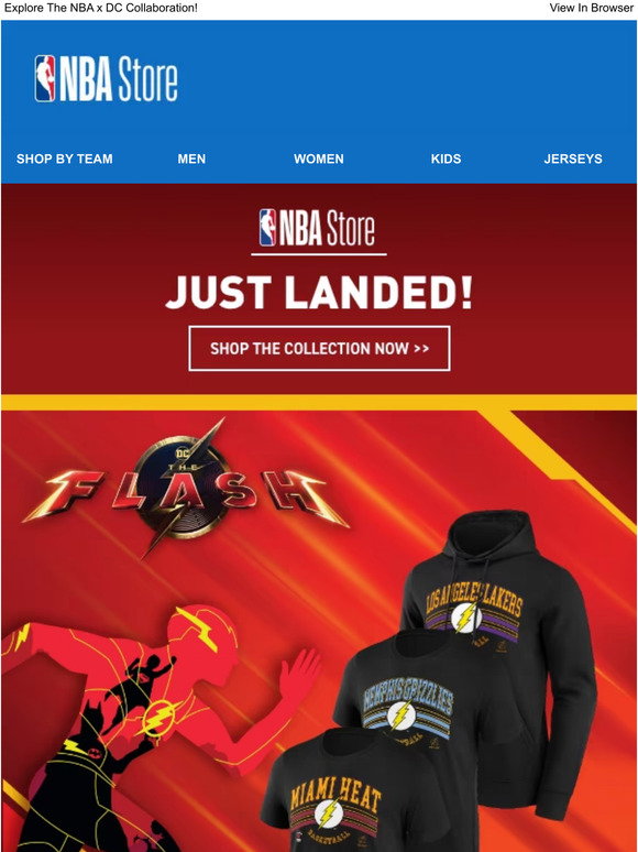 NBA Store: Discover Your Inner Superhero | The 'Flash' Collection - OUT ...
