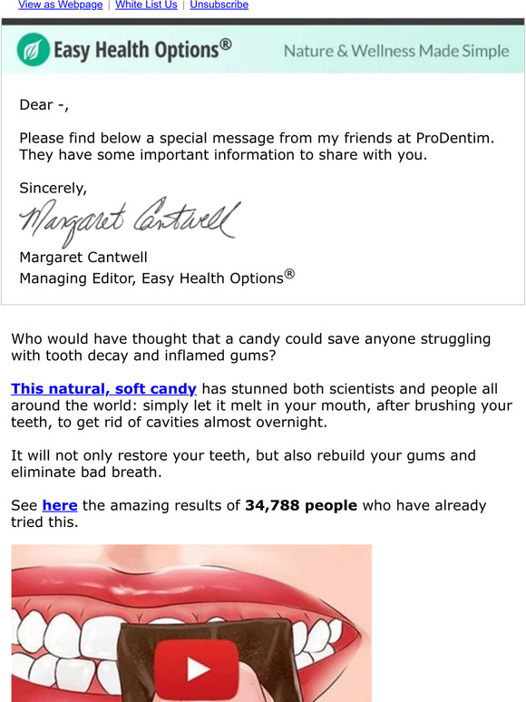 Easy Health Options: Let This Soft Candy Melt In Your Mouth To Rebuild ...