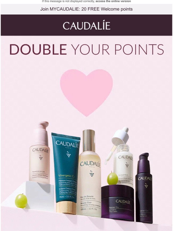 Caudalie: We 💜 Double Loyalty Points | Milled