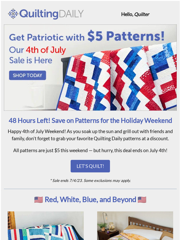 Fons And Porter: 48 Hours Left! Save on Patterns for the Holiday ...