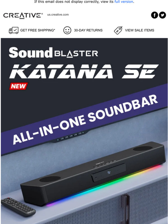 Creative: [NEW LAUNCH] Sound Blaster Katana SE — Elevate your audio ...