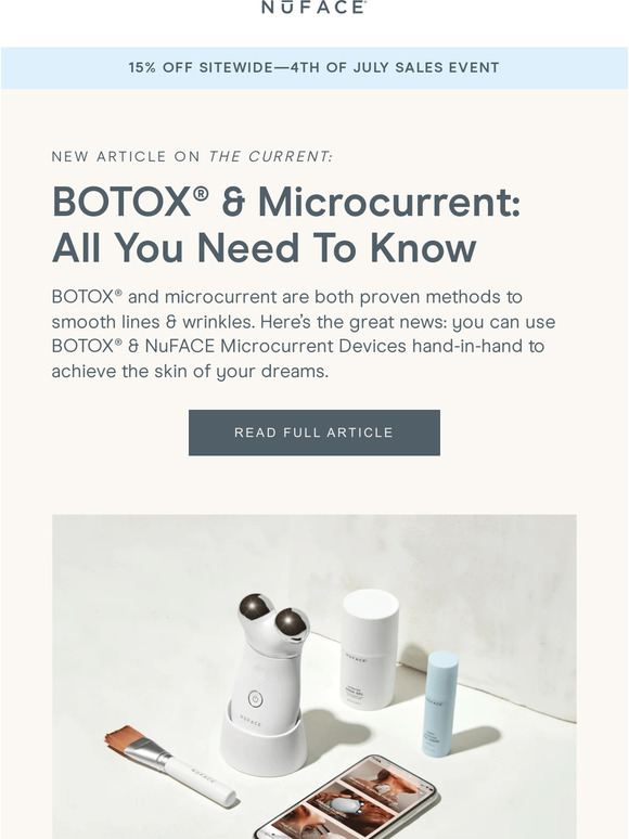 NuFACE: BOTOX® & Microcurrent: All You Need To Know | Milled