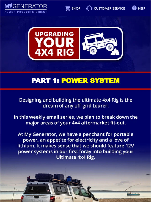 My Generator: Upgrading Your 4x4 Rig: Power System 🚙 | Milled