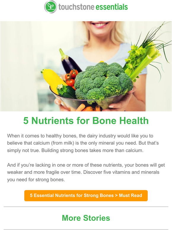 Touchstone Essentials: 🦴 5 Essential Nutrients for Healthy Bones | Milled