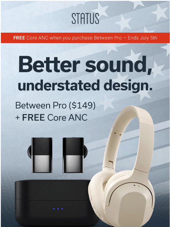 Status Audio: Free Core ANC with Between Pro 🚨 | Milled