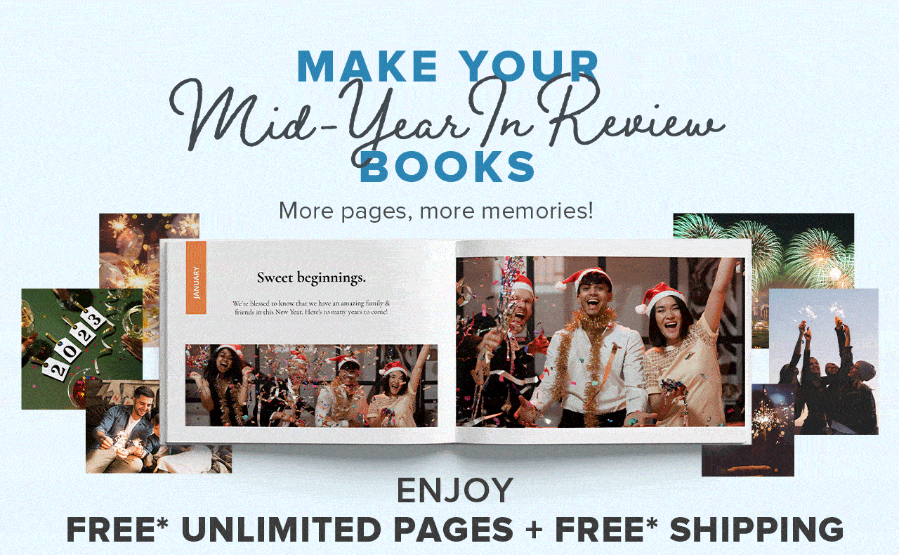 Photobook: Unlimited Pages for your Mid Year in Review Photobook | Milled
