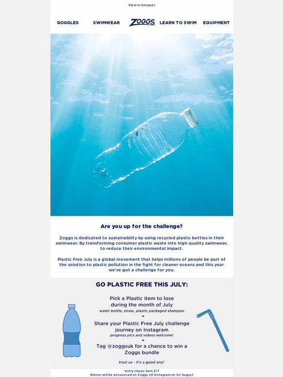 Zoggs: Say Goodbye to Plastic with Our Plastic-Free July Challenge ...