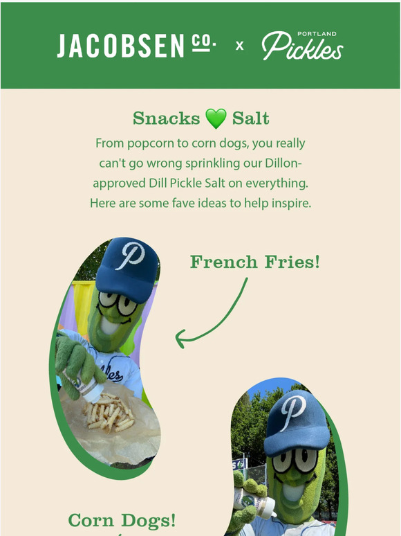 Jacobsen Salt Co.: A Special Message from Dillon the Pickle | Milled