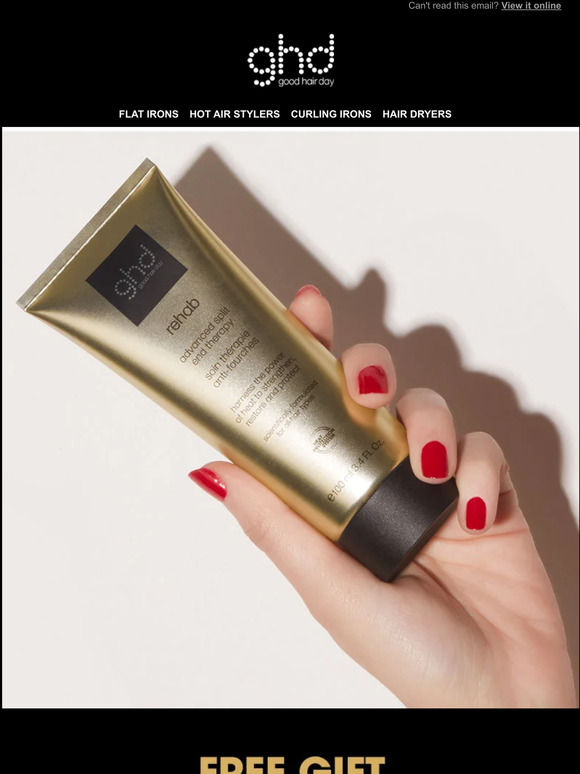 ghd: Free GWP 🎆 Sleek, Smooth, and Shiny Hair For 4th of July ($33 ...