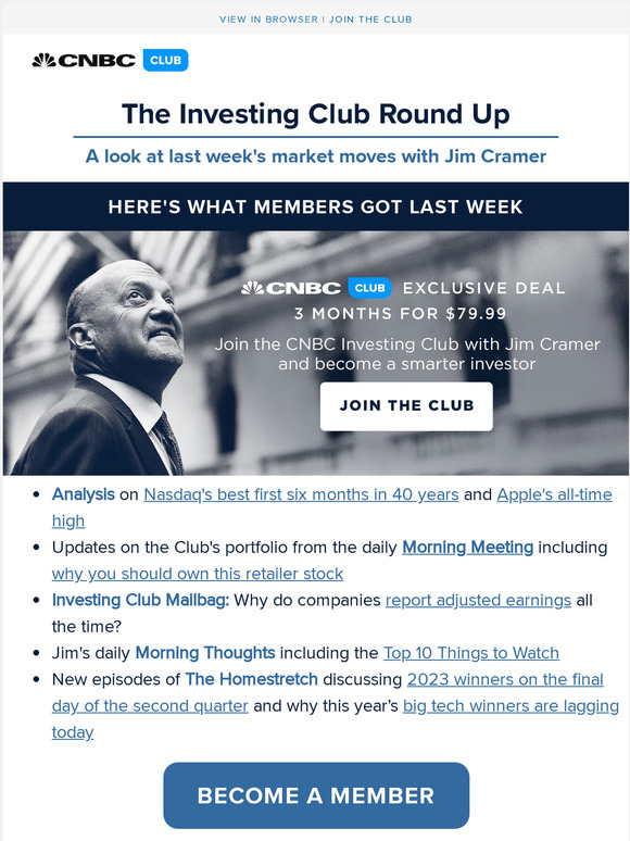 CNBC: Let’s set the table for the second half by reflecting on this ...