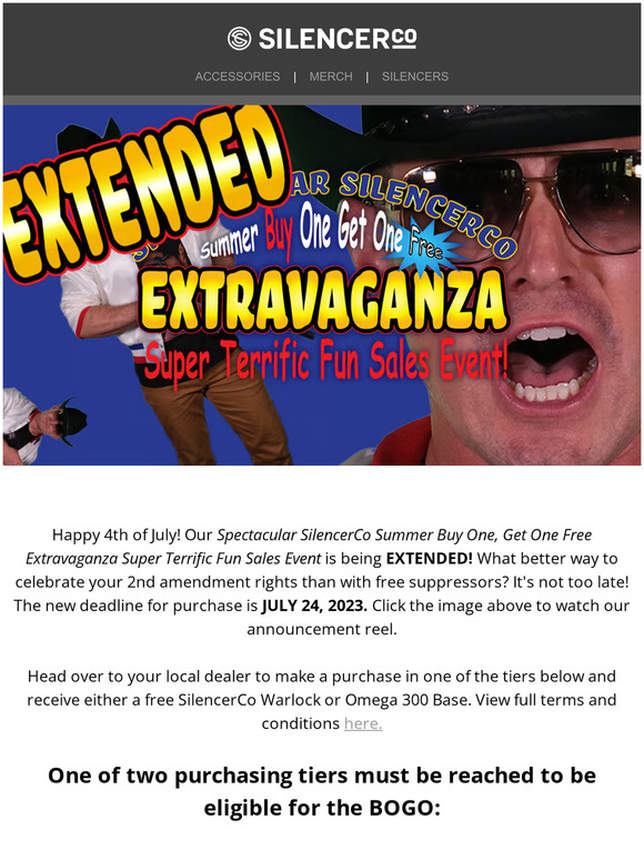 SilencerCo: Boom. Summer BOGO deadline EXTENDED! | Milled