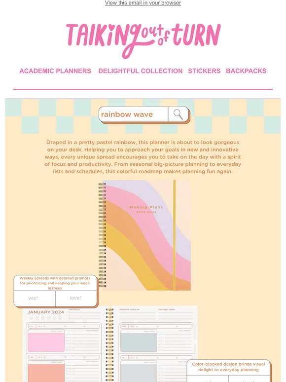 Talking Out of Turn: Can't Figure Out Which Academic Planner to Get ...