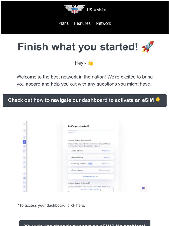 US Mobile: Let's get you started | Milled
