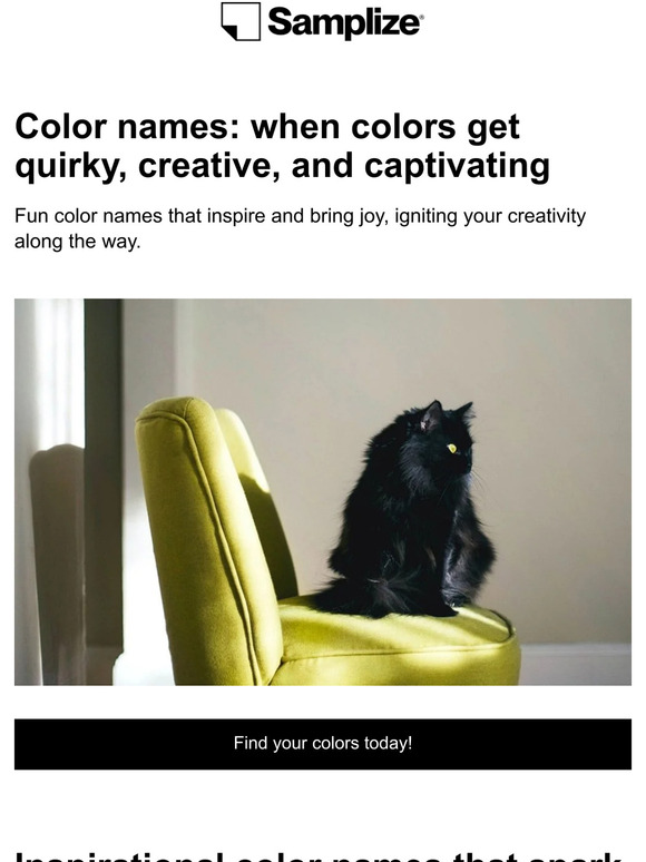Samplize: Get inspired with fun color names 🌈 | Milled