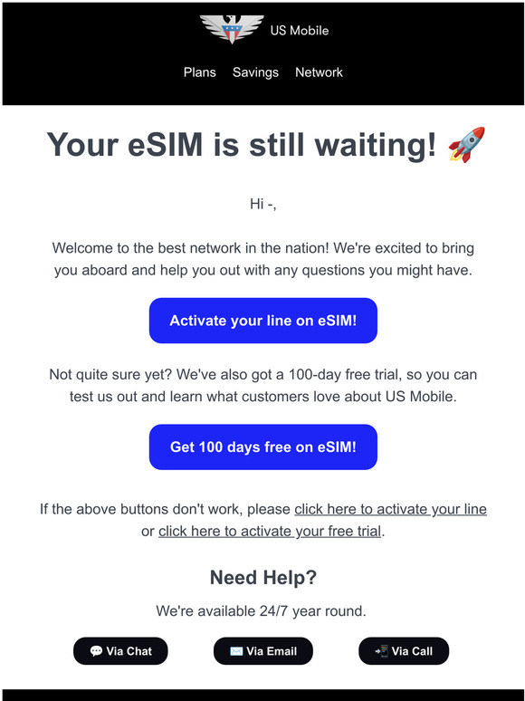 US Mobile: —, activate your eSIM! | Milled