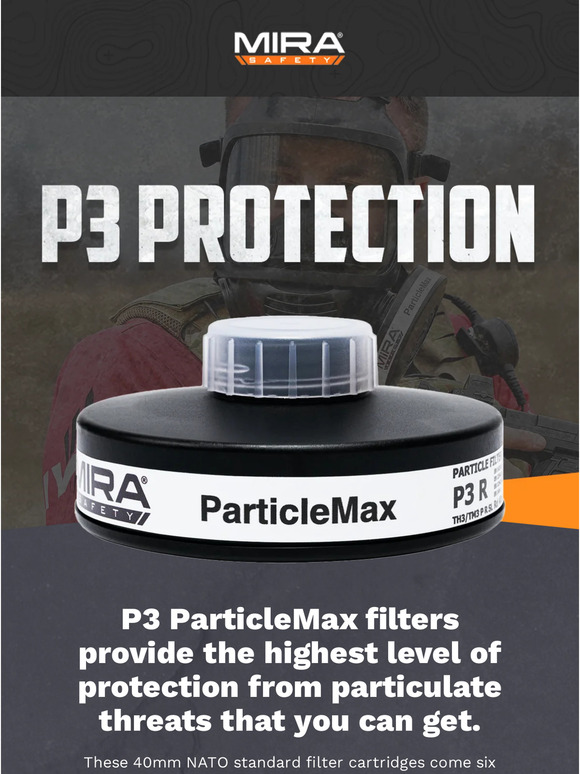 MIRA Safety: 25% off P3 Gas Mask Filters! | Milled