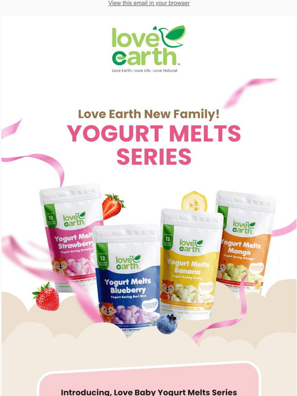 Love Earth: Meet our NEW family Yogurt Melts Series 🌟 | Milled
