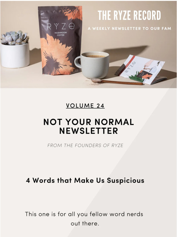 RYZE Superfoods: 4 Words that Make Us Suspicious | Milled