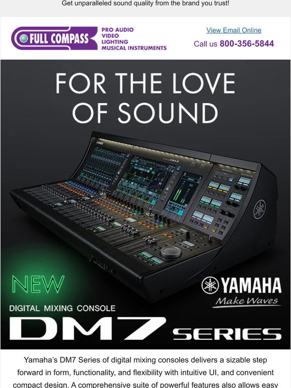Full Compass: The DM7 Series Of Digital Mixers From Yamaha Are Here ...