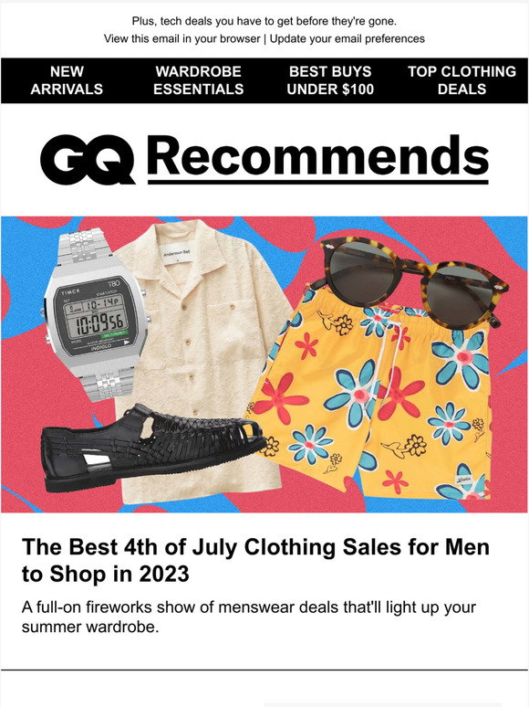 GQ: The Best 4th of July Menswear Sales Are a Cause for Celebration ...