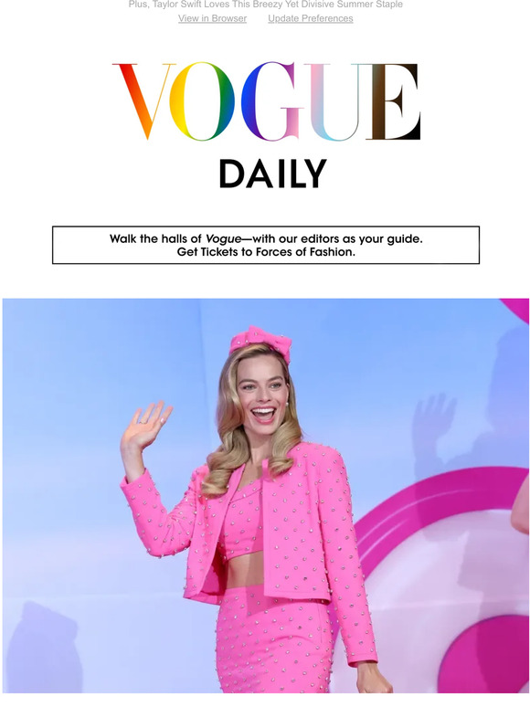 VOGUE: Margot Robbie’s Two-Tone Nails Are Ideal for Summer | Milled