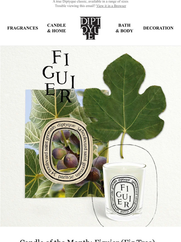 Diptyque: Candle of the Month: Figuier (Fig tree) | Milled
