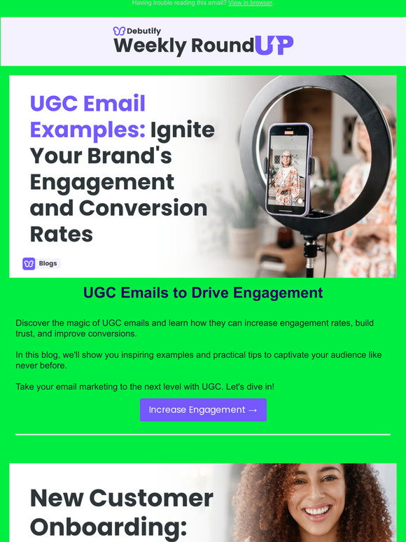 Debutify Inc.: UGC email examples you can try | Milled