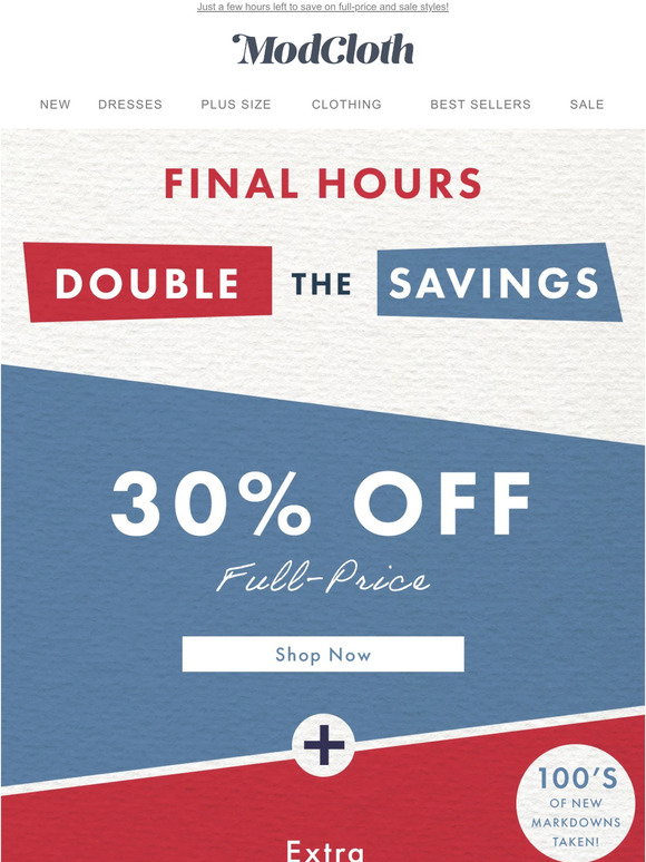 Modcloth Email Newsletters: Shop Sales, Discounts, and Coupon Codes