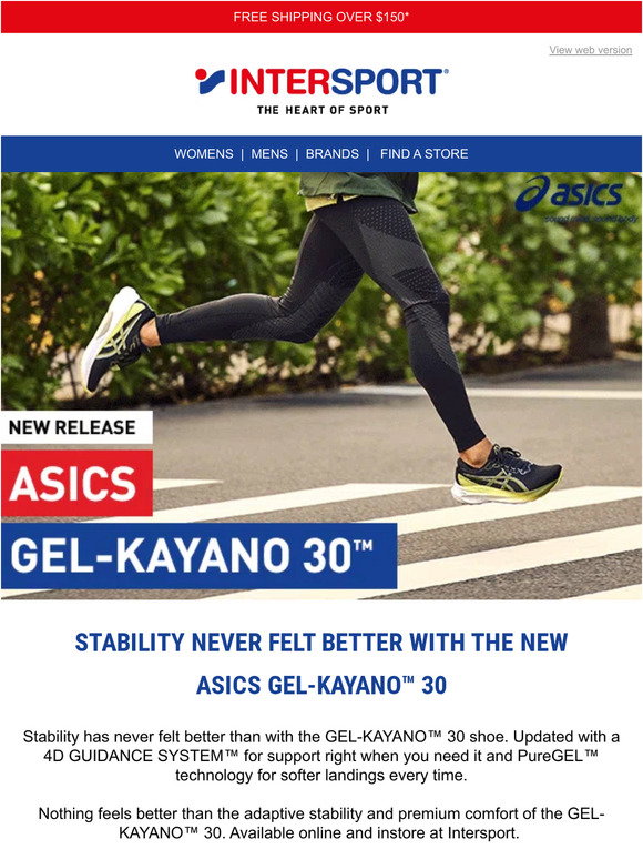 INTERSPORT: Experience Superior Stability with the new ASICS GEL-KAYANO ...