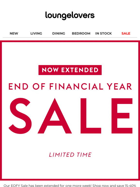 Lounge Lovers: Our EOFY sale has been extended! | Milled