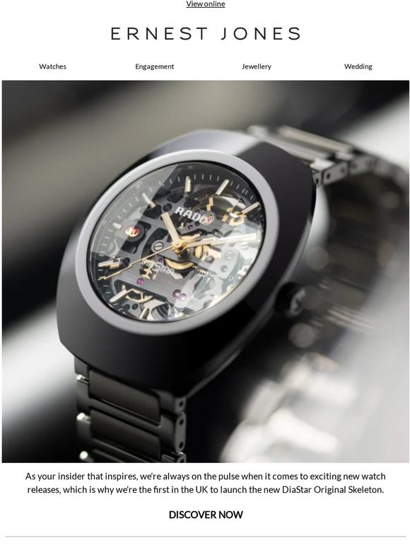 Ernest Jones: The first to launch the Rado DiaStar Original Skeleton ...