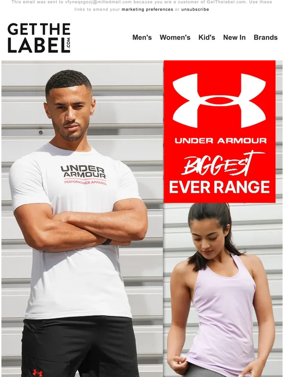 Get The Label: Under Armour our BIGGEST ever range | Milled
