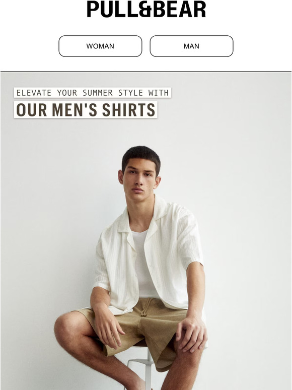 Pull&Bear: SHIRTS with the look you were going for 😎🤙 | Milled