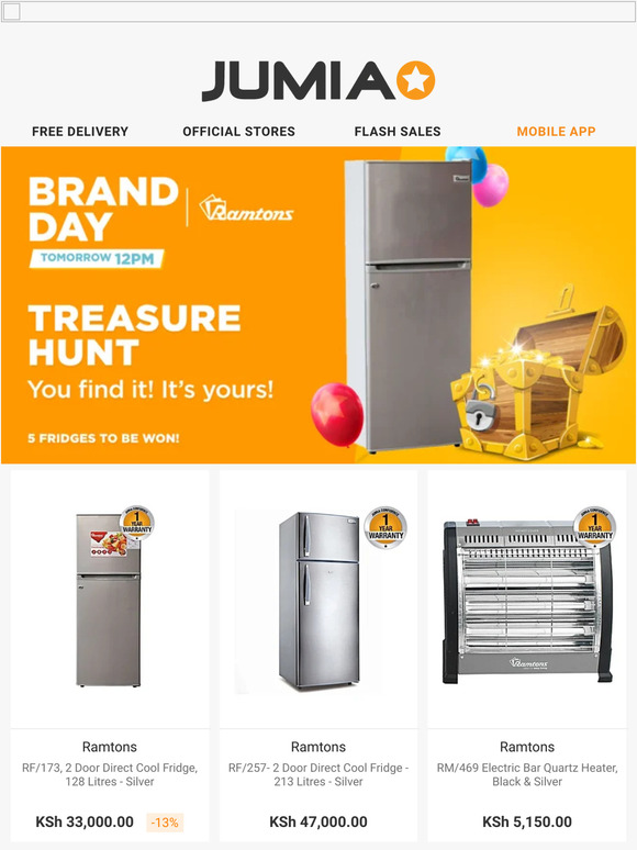 Jumia: 5 Fridges up for grabs! 🥳 | Milled