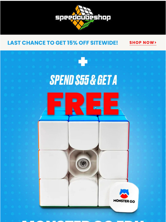 SpeedCubeShop: Last Call! Get a FREE Cube on Us | Milled
