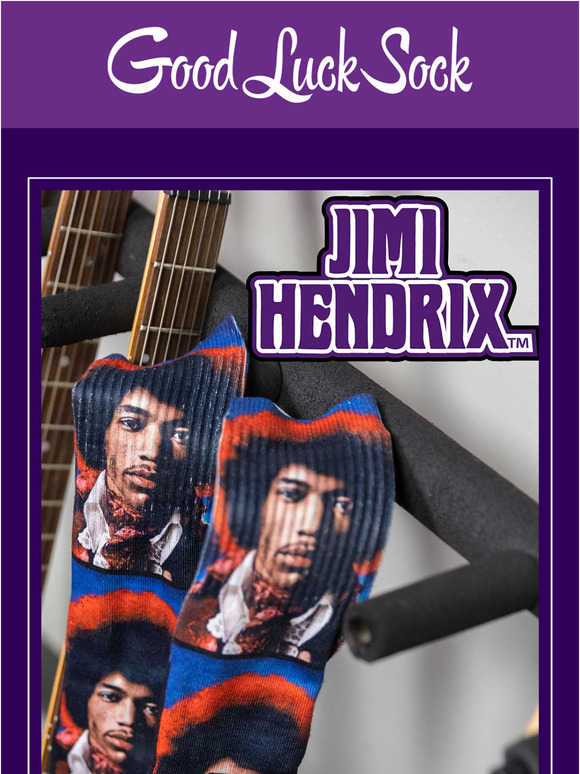 Good Luck Sock: All New Jimi Hendrix Designs ️🎸 | Milled