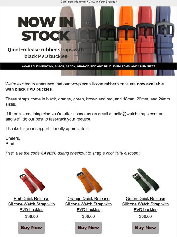 Nato Straps: Just arrived: PVD Silicone Straps | Milled