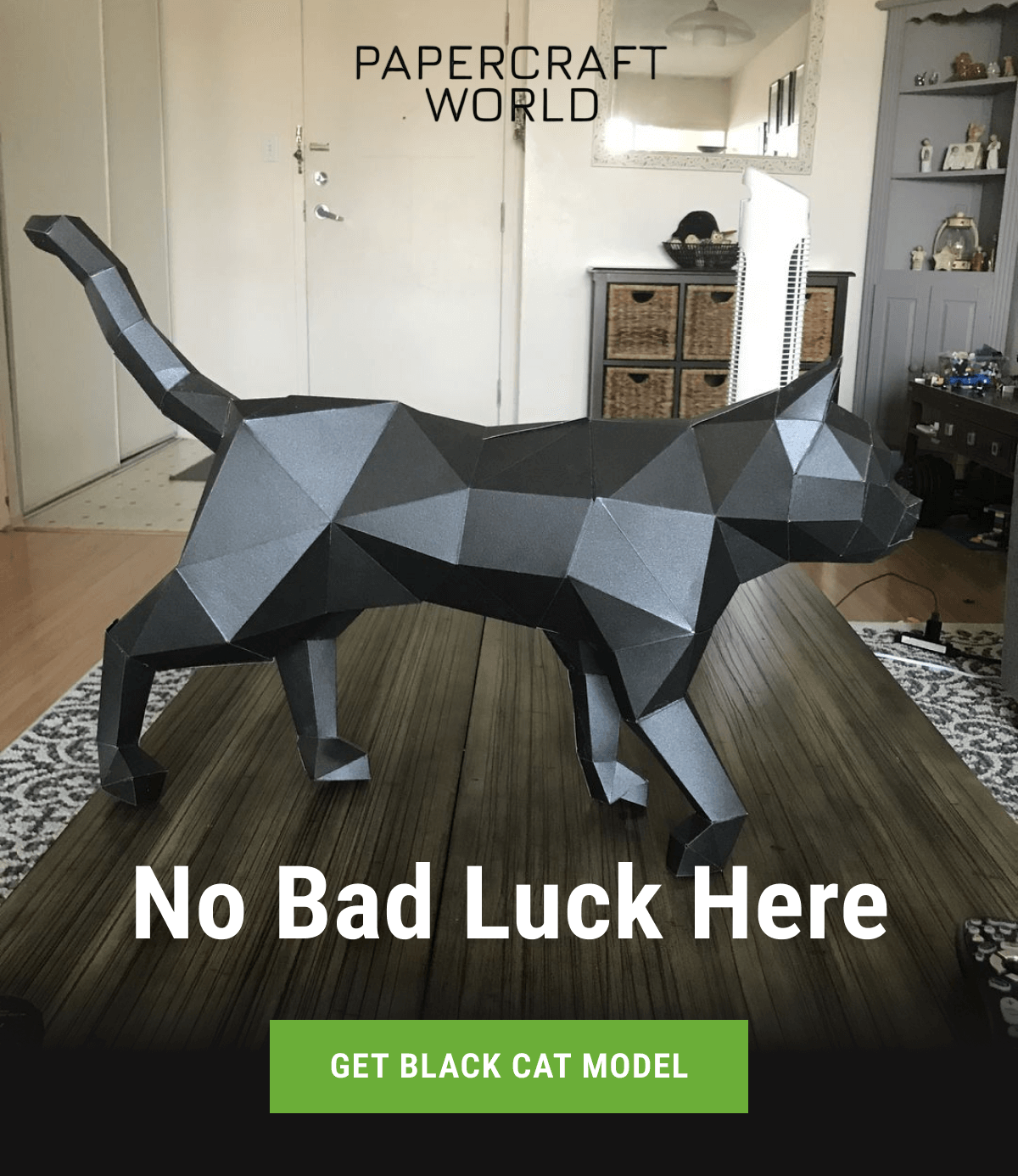 PaperCraft World: Meet Our Elegant Black Cat Papercraft | Milled