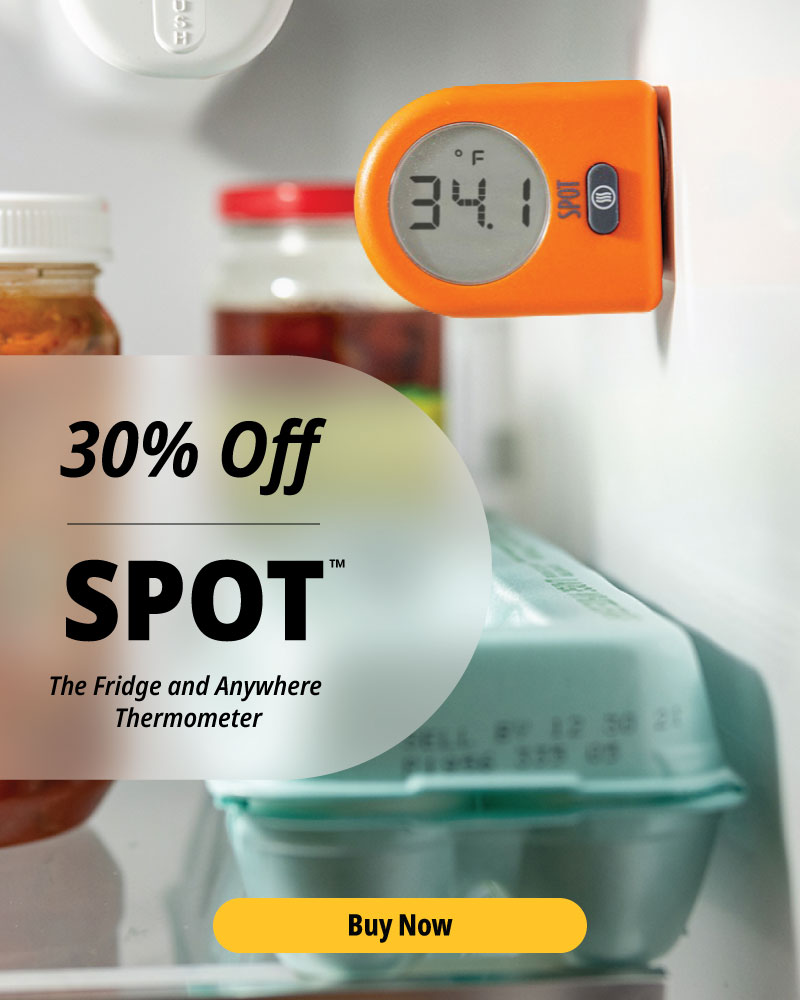 ThermoWorks: 30% Off SPOT: Fridge and Anywhere Thermometer | Milled
