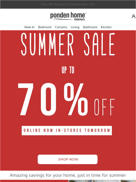 Ponden Home Interiors: Summer SALE now online | Milled