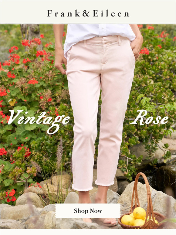 Frank & Eileen: Run fast—Wicklow is NEW in Vintage Rose denim | Milled